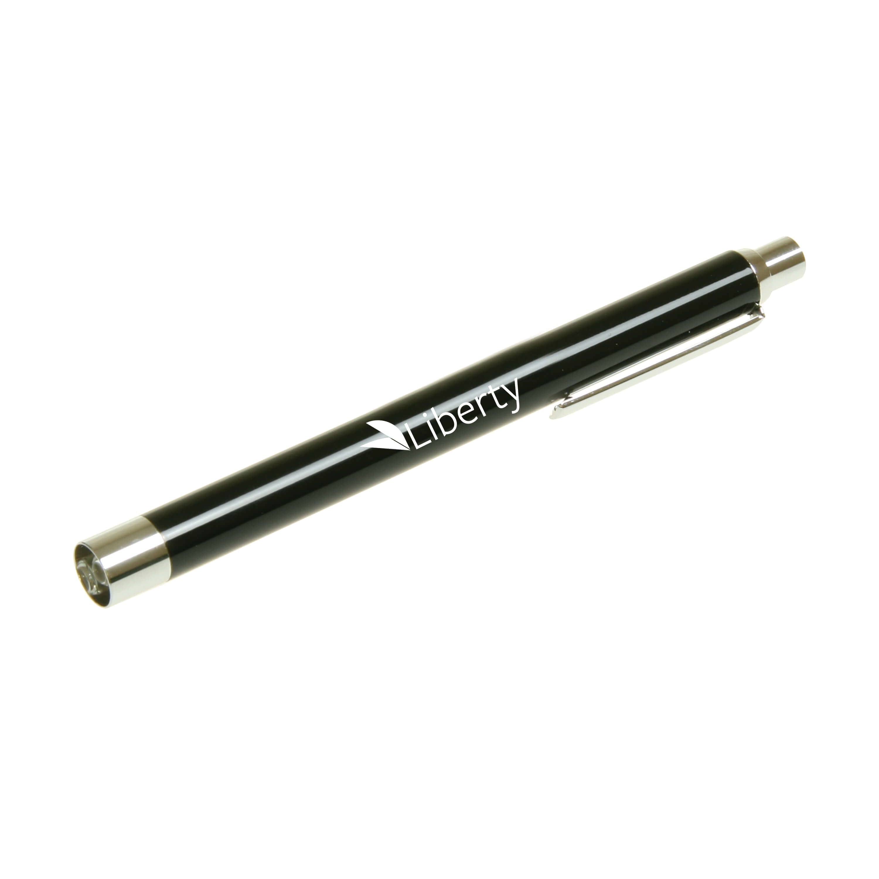 LIB PENLIGHT PUSH BUTTON BLACK WITH ZINC CHLORIDE BATTERIES AND SCALE ...
